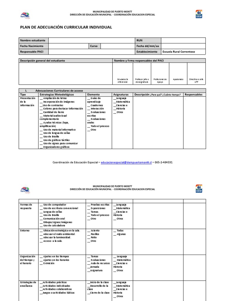 Paci | PDF | Educación especial | Cognición