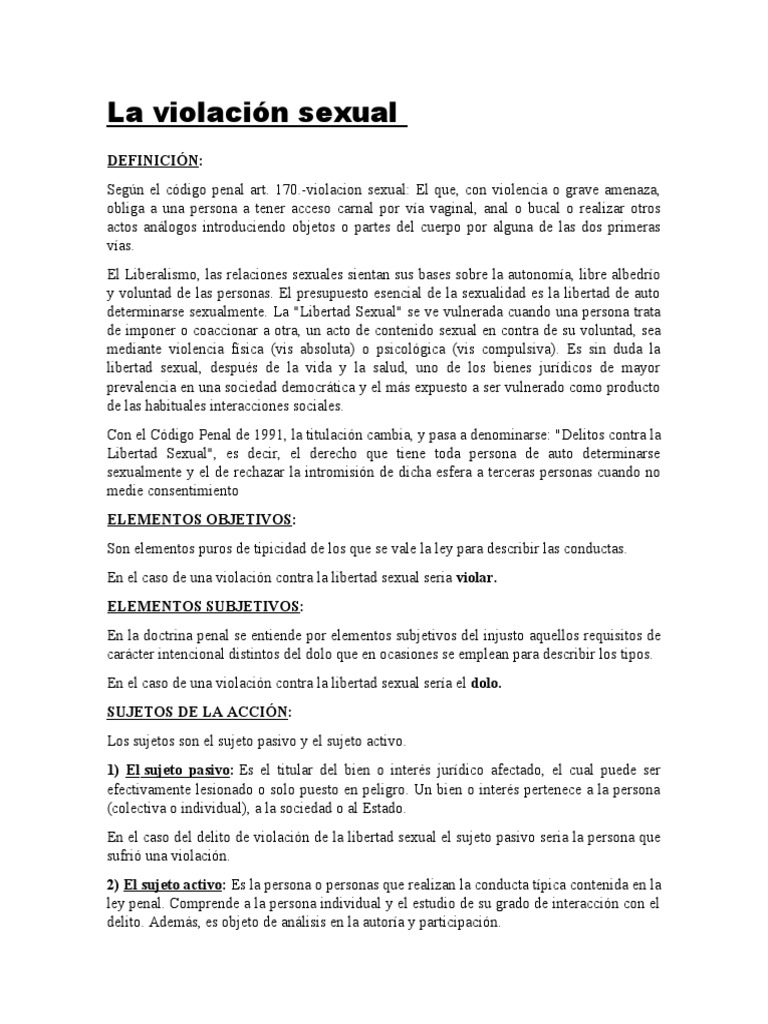XDDDDDD | PDF | Violación | Derecho penal
