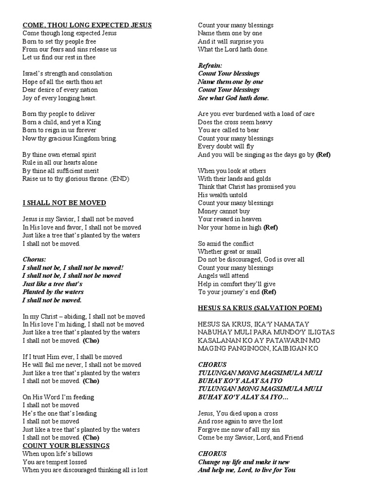 A Collection of Hymns, Poems, and Songs about Faith, Hope, and ...