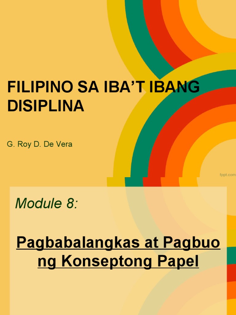 Module 8 9 Filipino Sa Ibat Ibang Disiplina | PDF