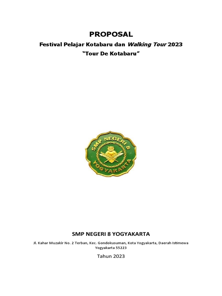 Proposal Tour de Kotabaru 2023 | PDF