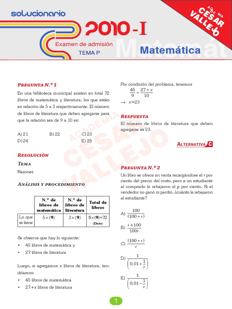Matemática PDF | PDF | Entero | Ecuaciones
