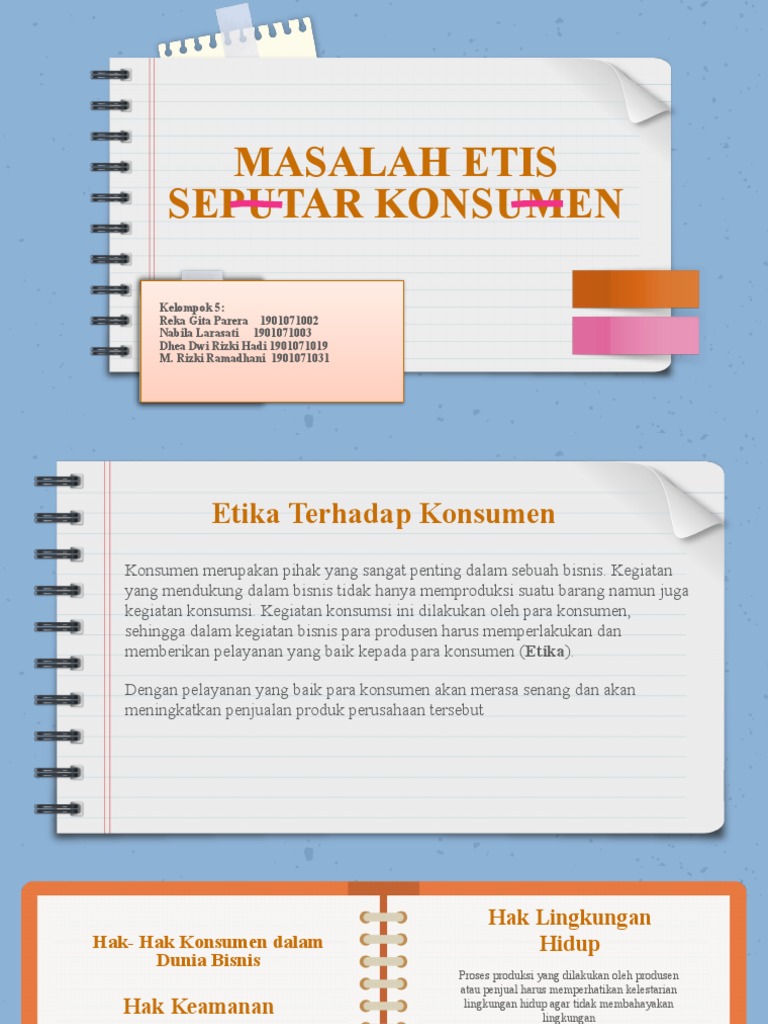 Masalah Etis Seputar Konsumen - Kelompok 5 | PDF