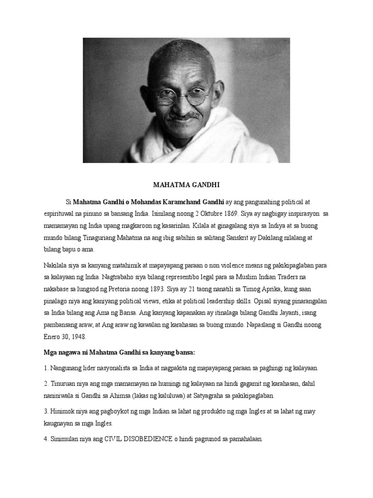 Mahatma Gandhi | PDF