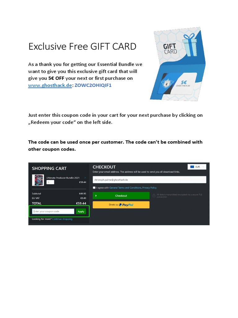 Ghosthack - Gift Card | PDF