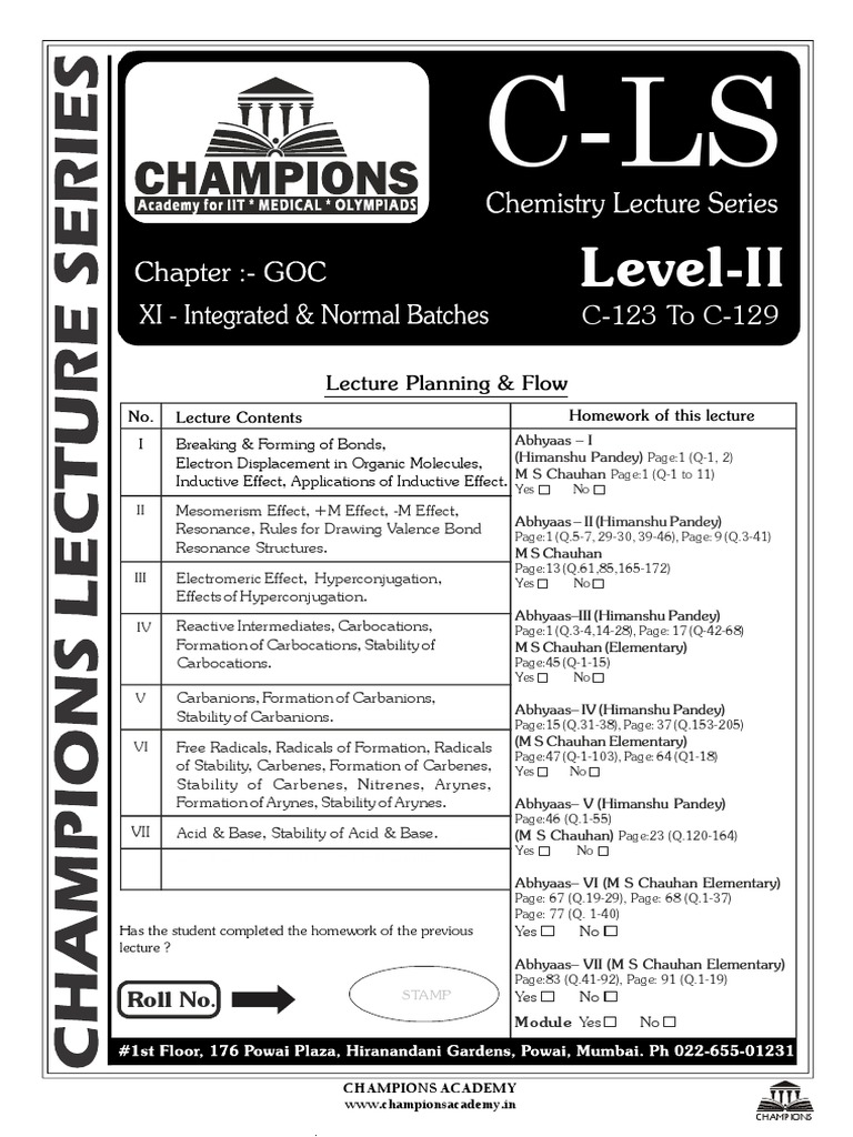 C-123 To 128 GOC Level-II PDF | PDF