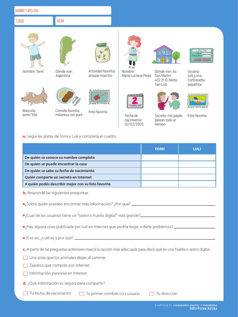 CC para El Aula-2do Ciclo Primaria-Fichas-8 PDF | PDF