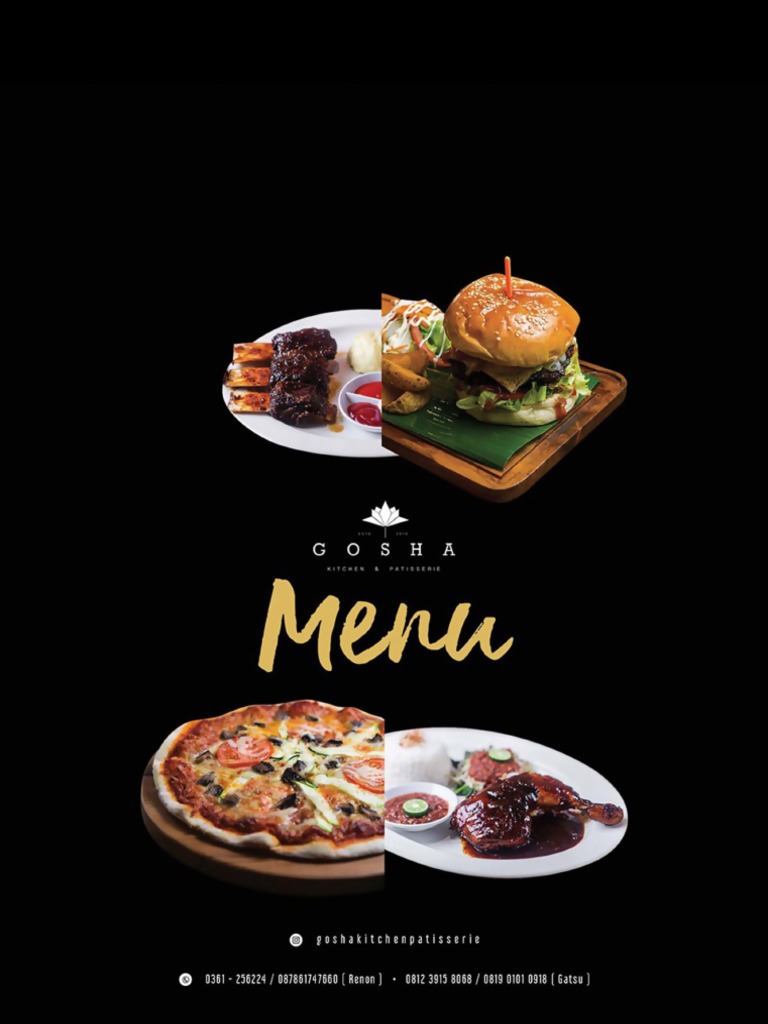 Menu Online Gosha 2022 PDF | PDF