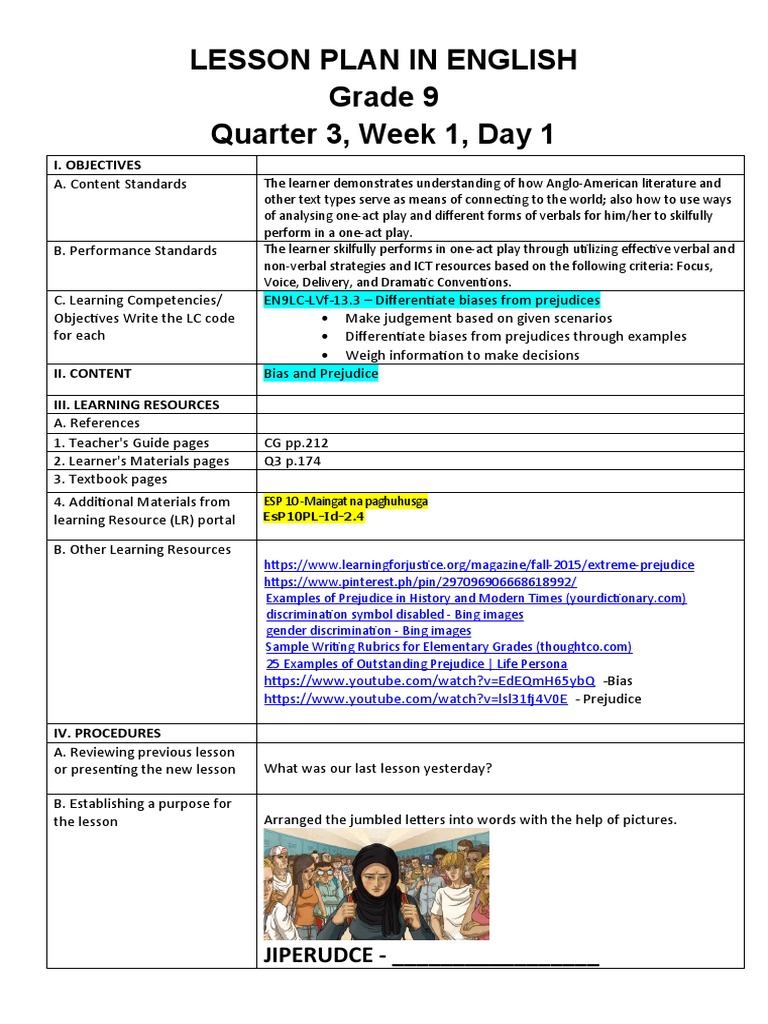 DLP COT 3rd Quarter BLANK | PDF | Wellness | Science & Mathematics