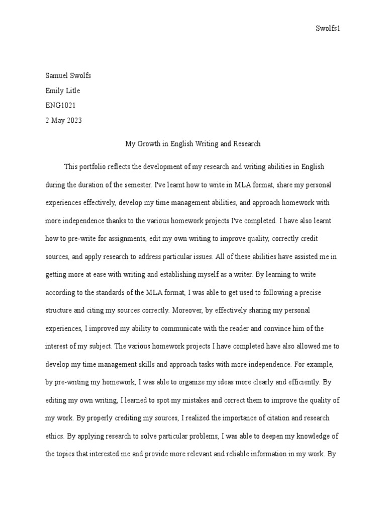 final portfolio english | PDF