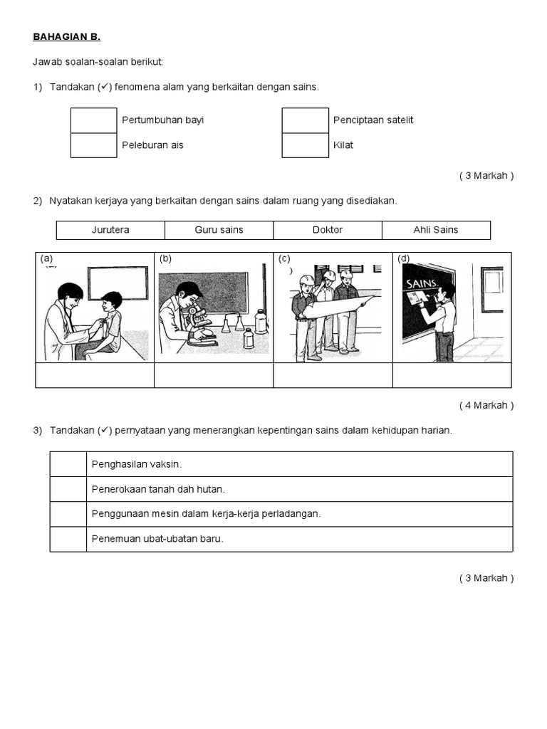 Soalan Bahagian B Bab 1 Sains Tingkatan Pdf