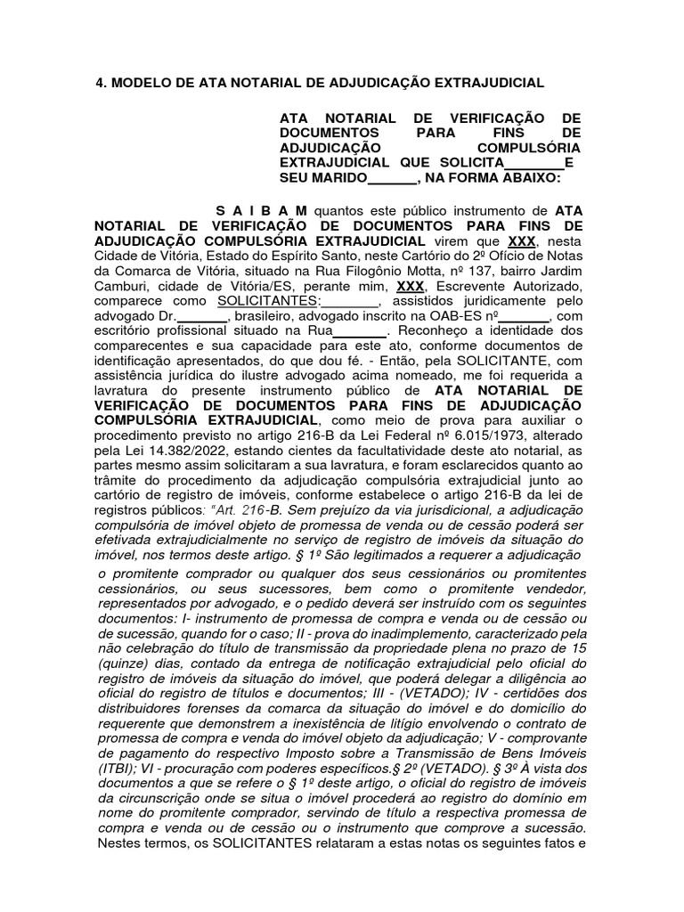 Modelo de Ata Notarial PDF | PDF