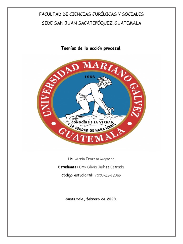 Teorías de La Accion Procesal | PDF | Jurisdicción | Ley procesal