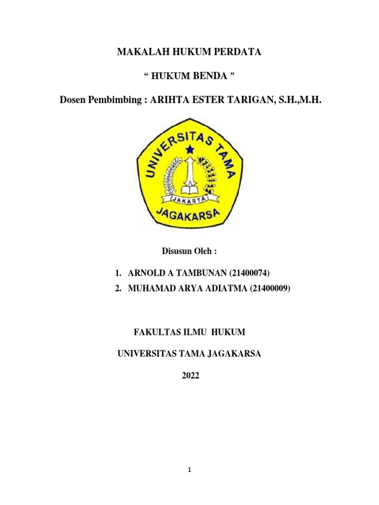 Makalah Hukum Perdata PDF | PDF
