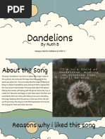 Dandelions - Lyrics | PDF