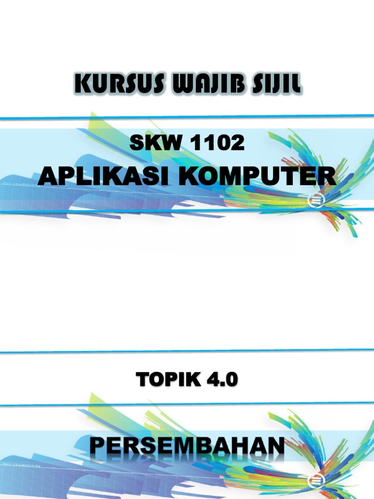 04 - Persembahan (Ms. Power Point) PDF | PDF