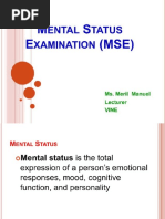 Mental Status Exam (MSE) - PsychDB | PDF | Hallucination | Delusion