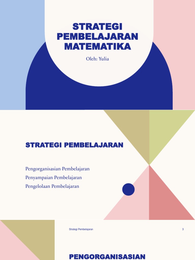 Strategi Pembelajaran Matematika PDF | PDF