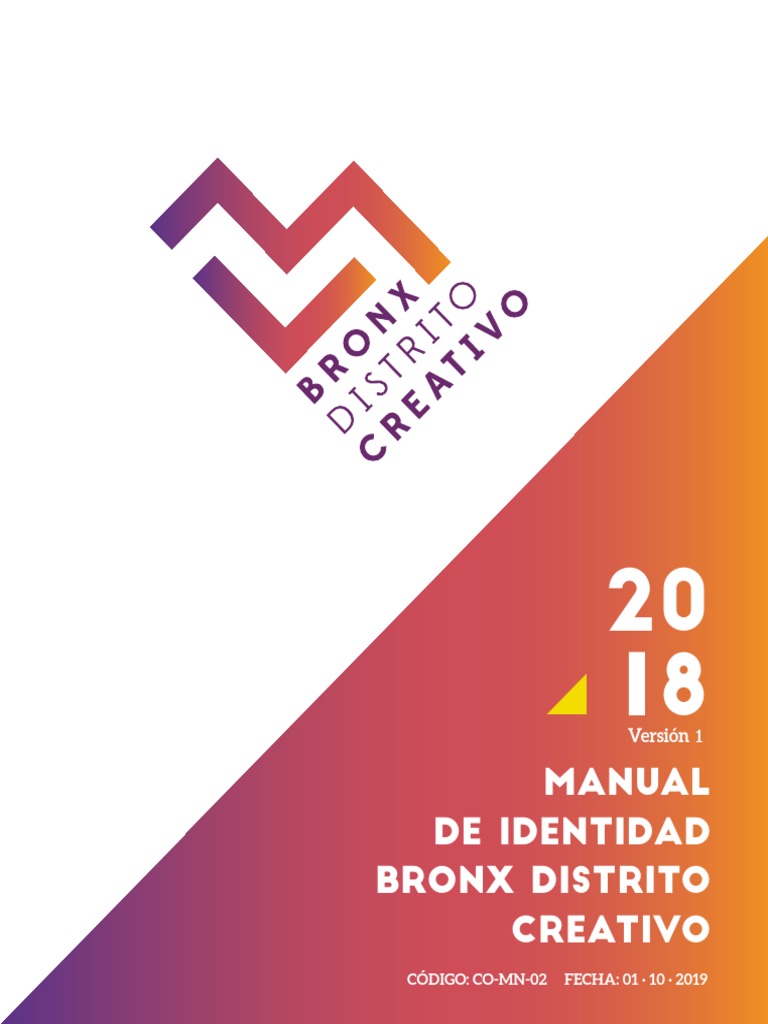 Manual Identidad Bronx Distrito Creativo | PDF | Tipografía | Logos