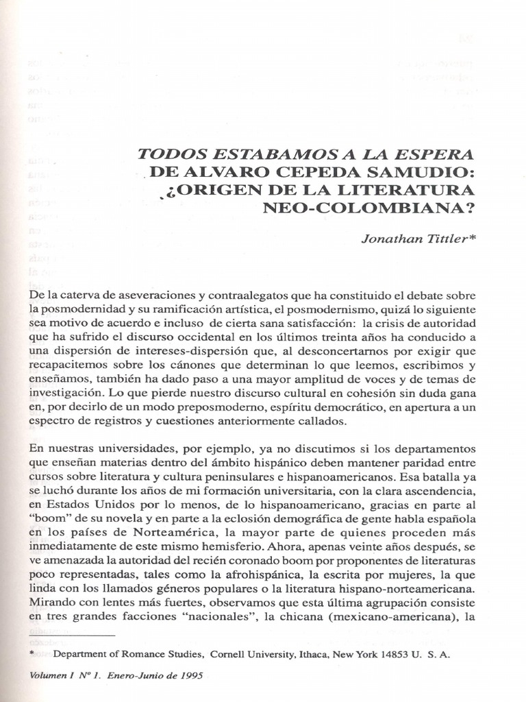 Todos Estabamos A La Espera de Alvaro Ce PDF | PDF