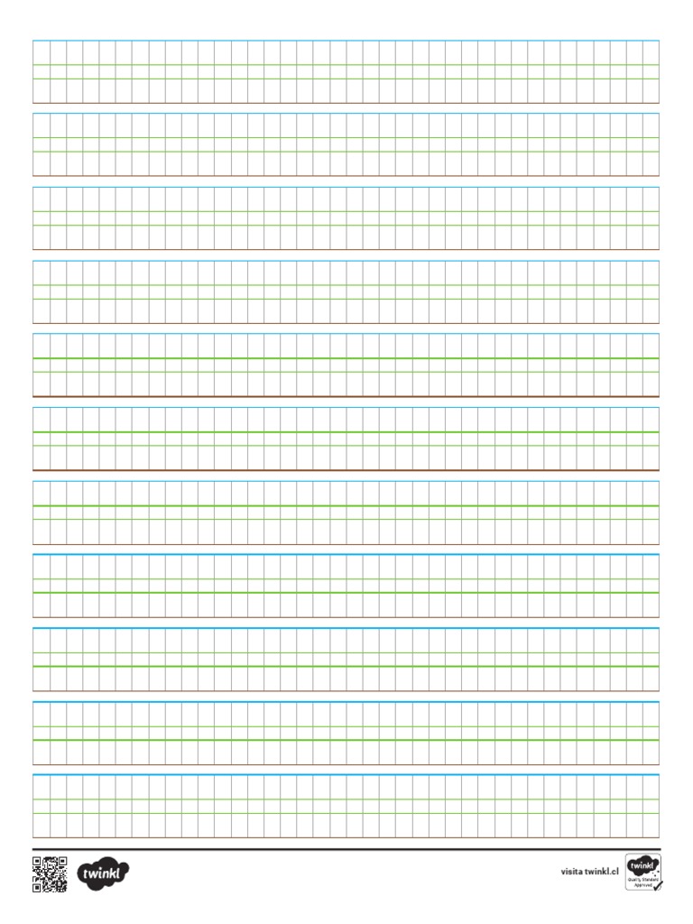 CL L 1657666444 Hojas de Caligrafia para Imprimir en Tres Formatos ...