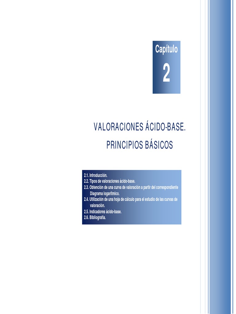 Capitulo2 New 2022 PDF | PDF | Química | Valoración
