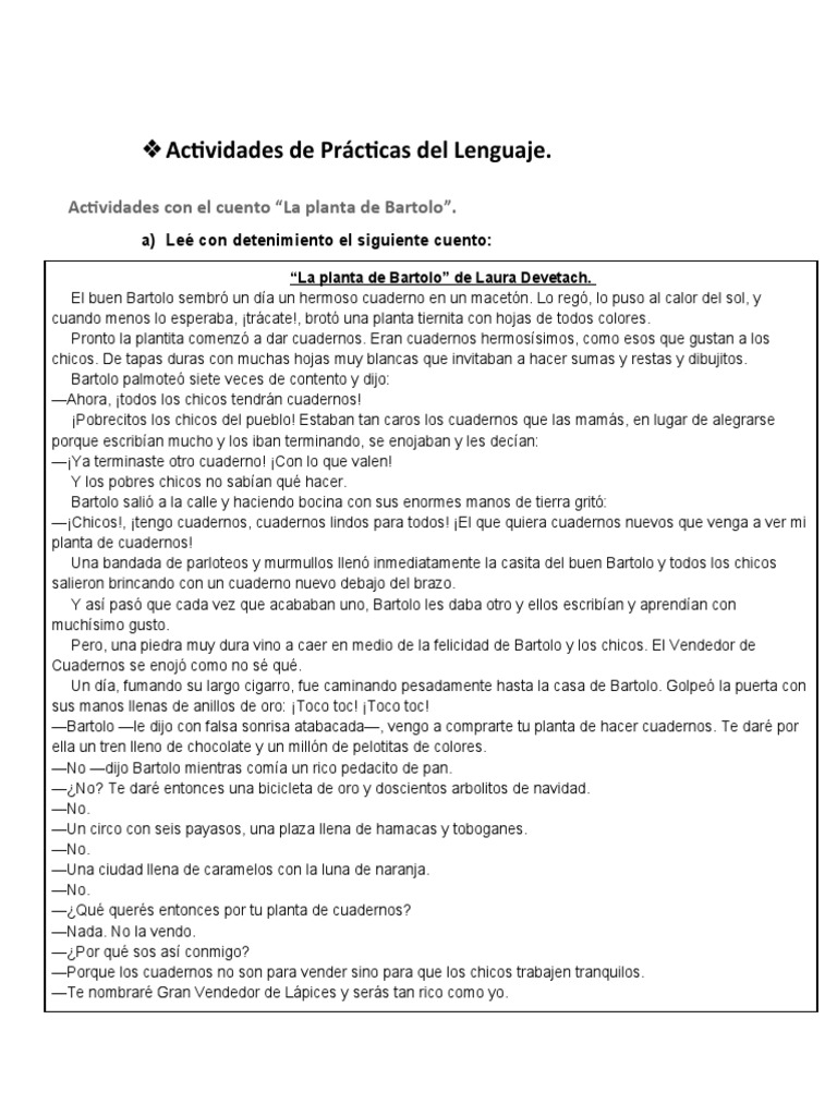 4° Practicas Del Lenguaje TM y TT | PDF 4° Practicas Del Lenguaje TM y TT | PDF