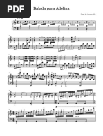 Balada para Adelina Piano Partitura PDF | PDF | Art