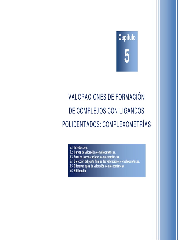 Capitulo5 2022 PDF | PDF | Valoración | Química