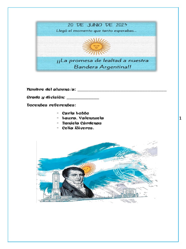 Proyecto Promesa A La Bandera 2023 | PDF