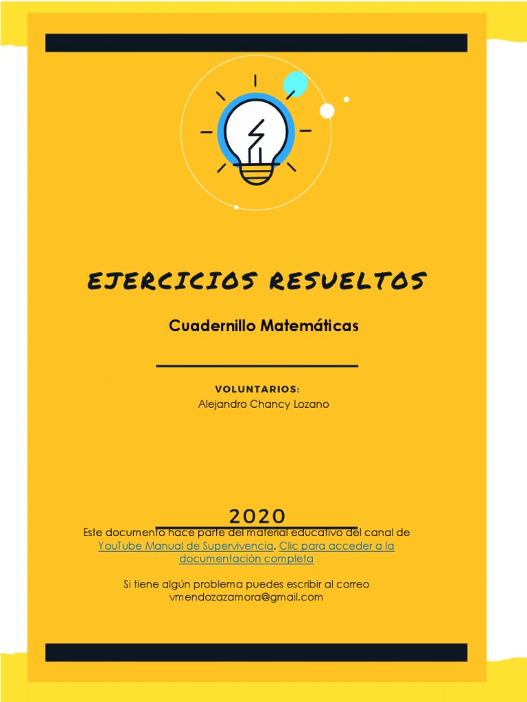Cuadernillo Matematicas PDF | PDF