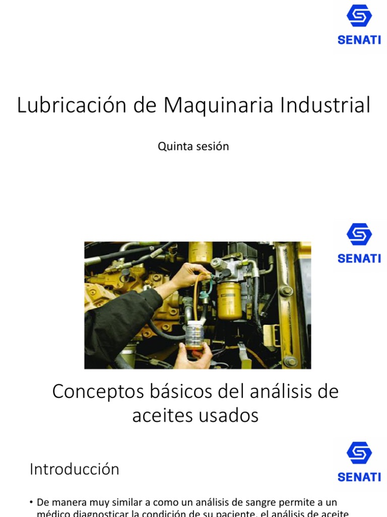 Lubricación de Maquinaria Industrial - 5ta Sesión PDF | PDF