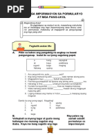 Panuto at Direksiyon | PDF