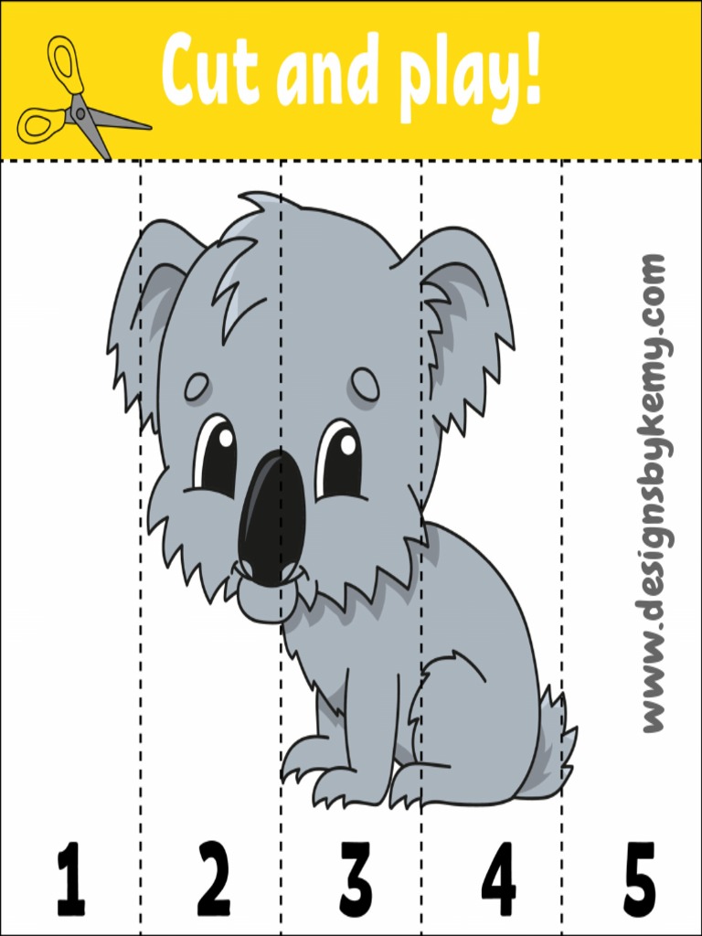 Cut and Play Education Worksheet 1 PDF | PDF