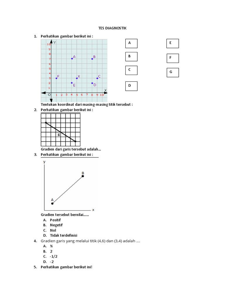 Tes Diagnostik Diagram Pencar | PDF | Metode & Bahan Ajar
