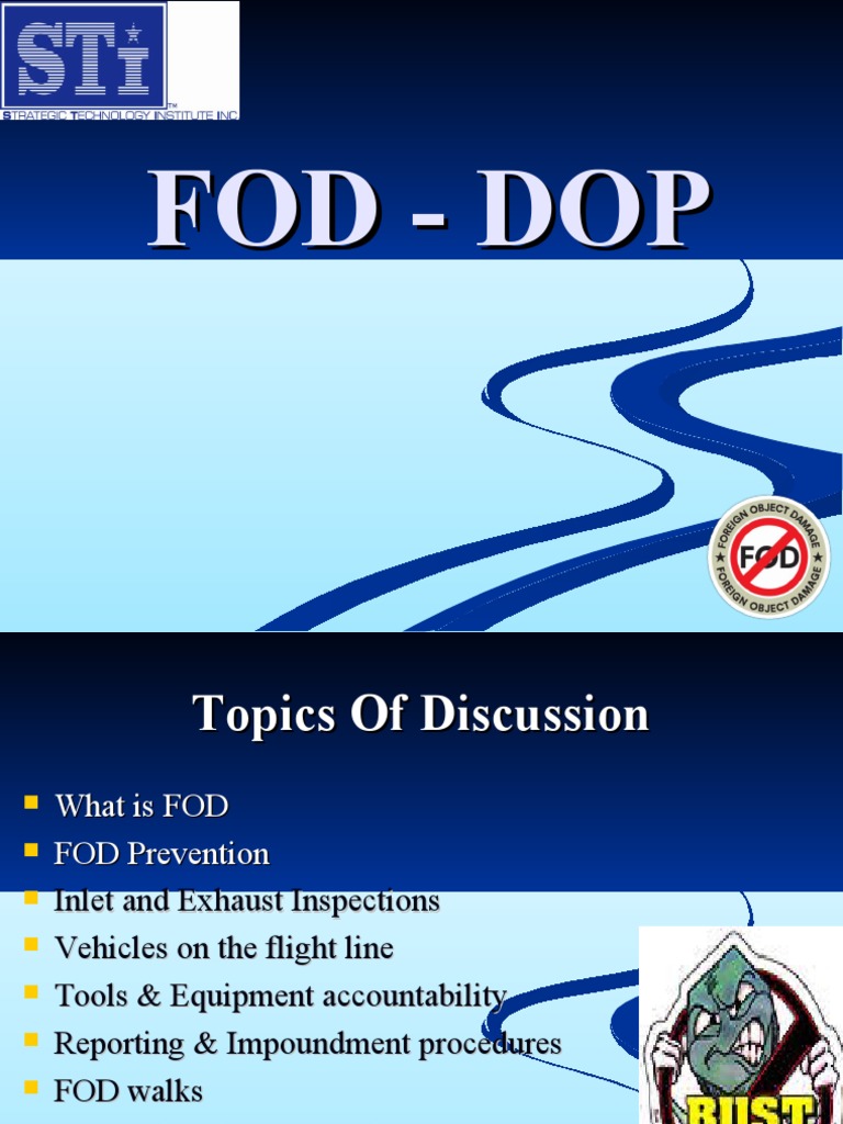 Preventing FOD and DOP on the Flightline | PDF