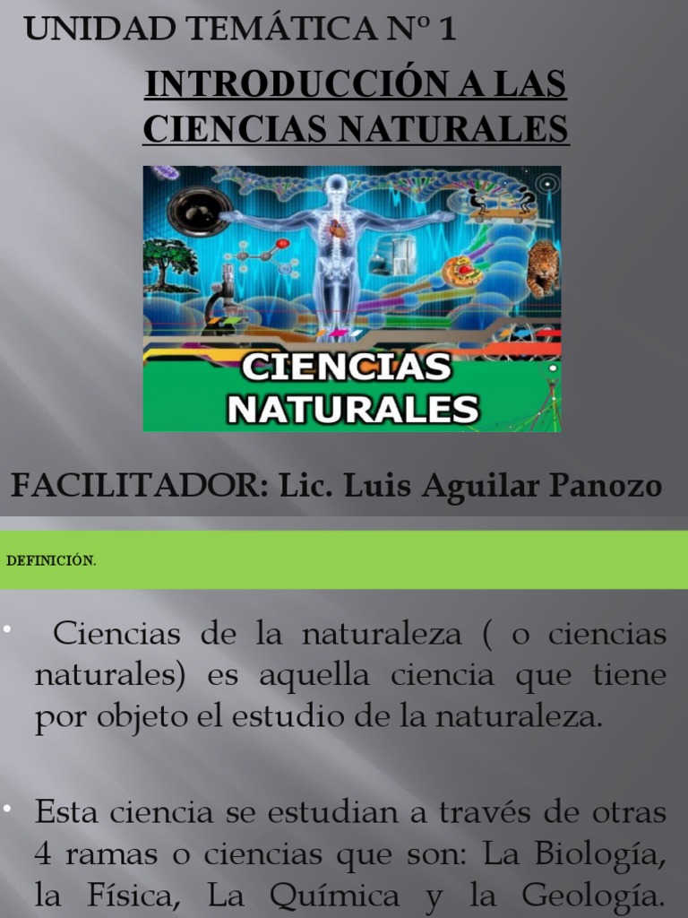 Introducción A Las Ciencias Naturales | PDF | Química | Biología