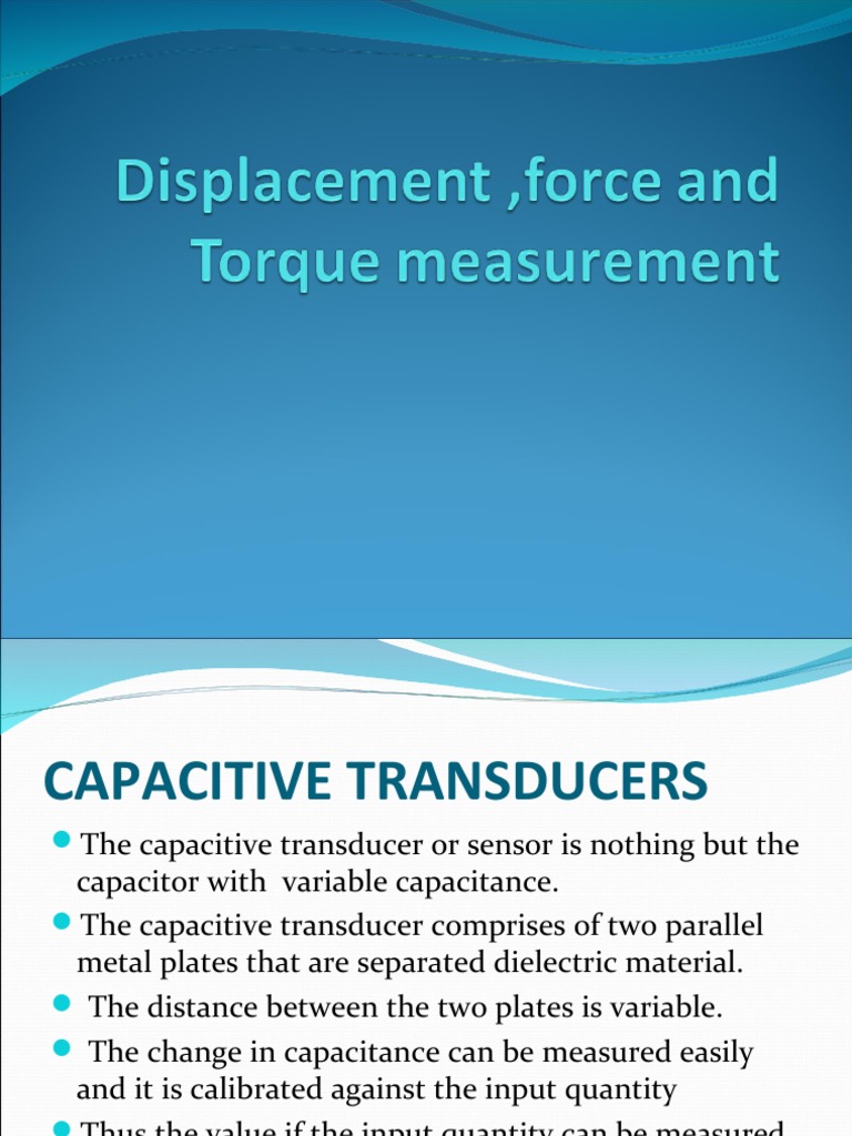 Force Displacement Measurement | PDF Force Displacement Measurement | PDF
