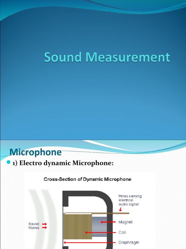 Sound Measurement | PDF | Microphone | Frequency