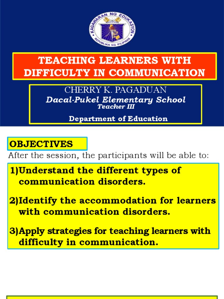 Topic On Inset Com - Dis | PDF | Visual Impairment | Learning