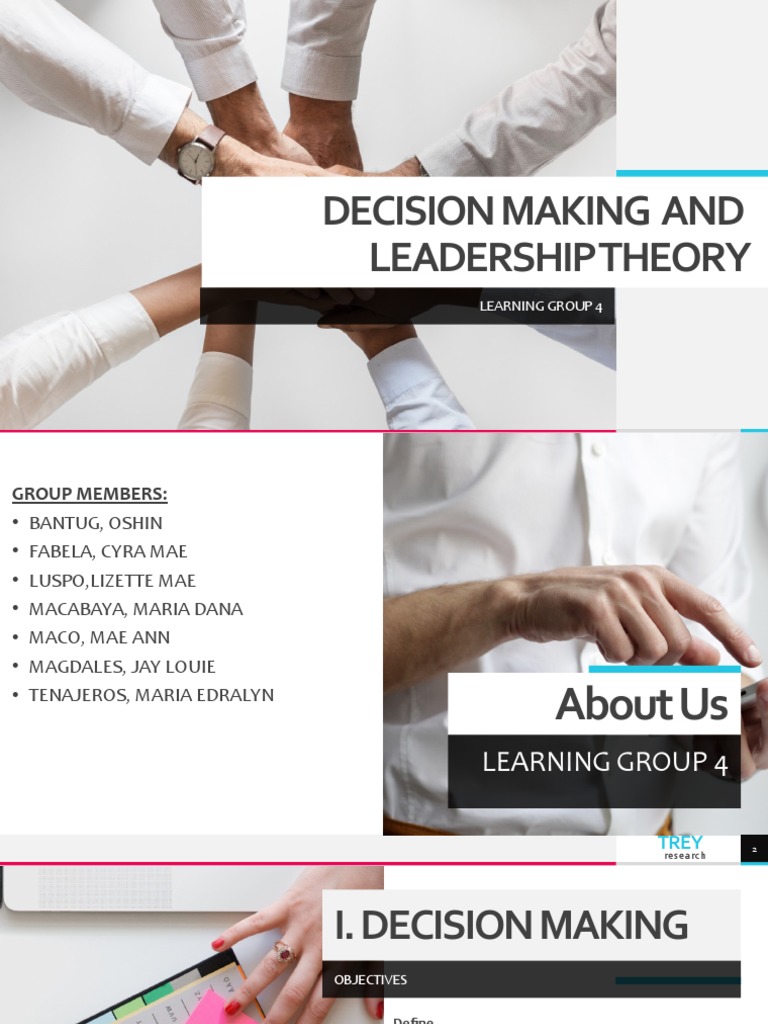 DECISION MAKING AND LEADERSHIP THEORY | PDF | Decision Making | Choice