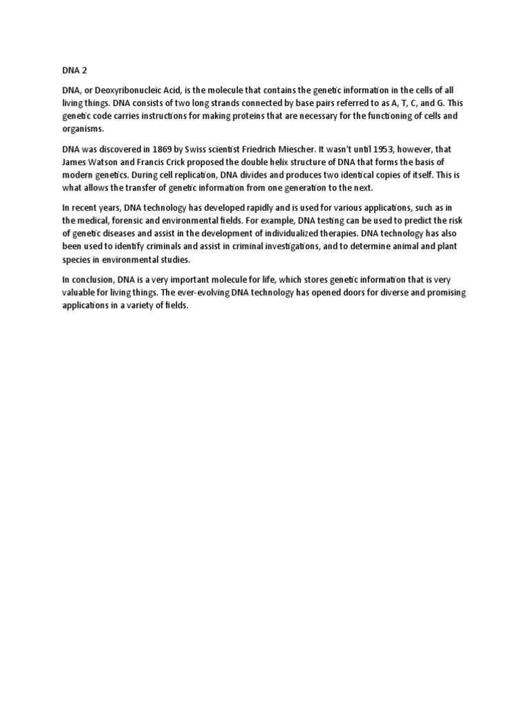 Dna 2 | PDF