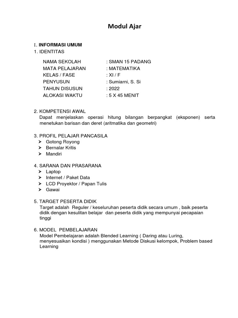 Materi Bunga Majemuk | PDF