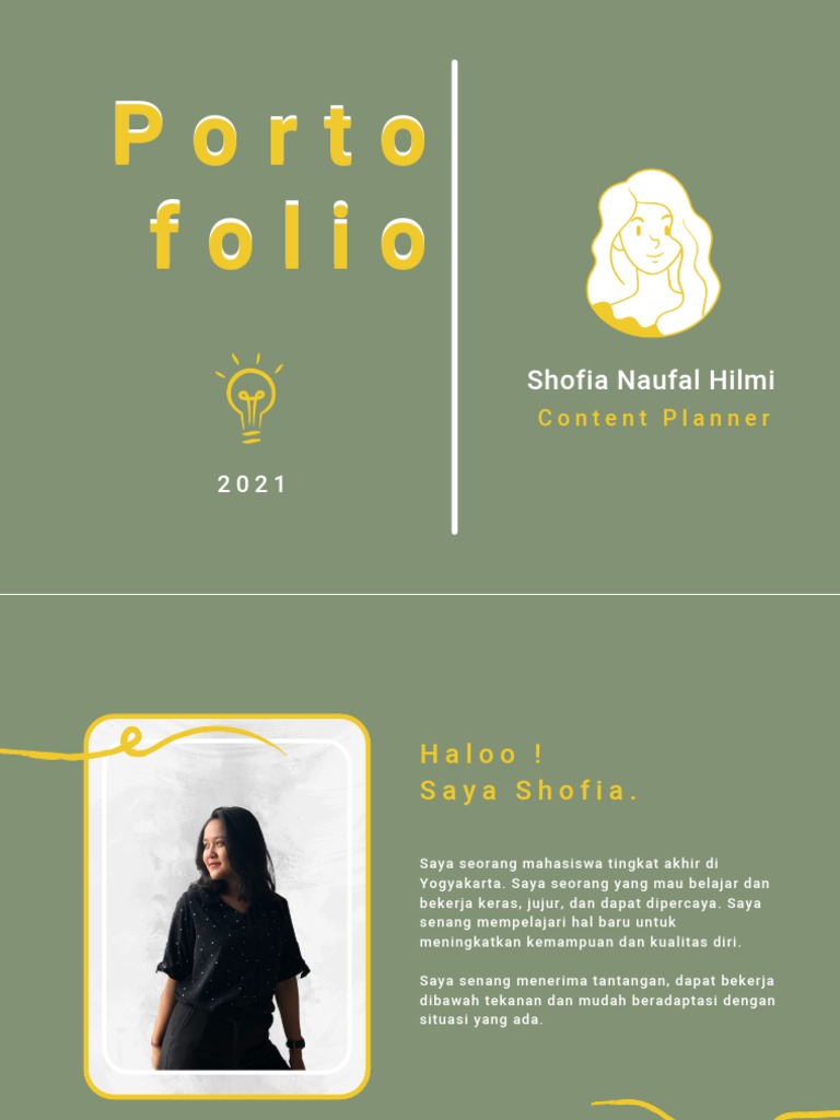 Portfolio Content Planner 2022 PDF | PDF