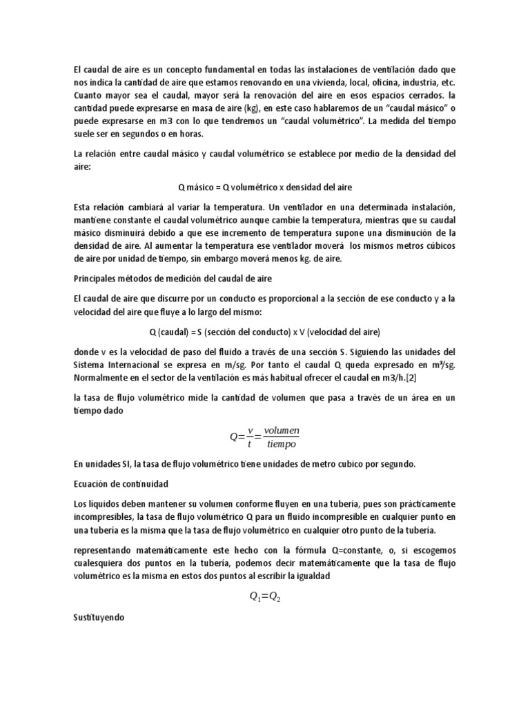 Q V T Tiempo: Volumen | PDF