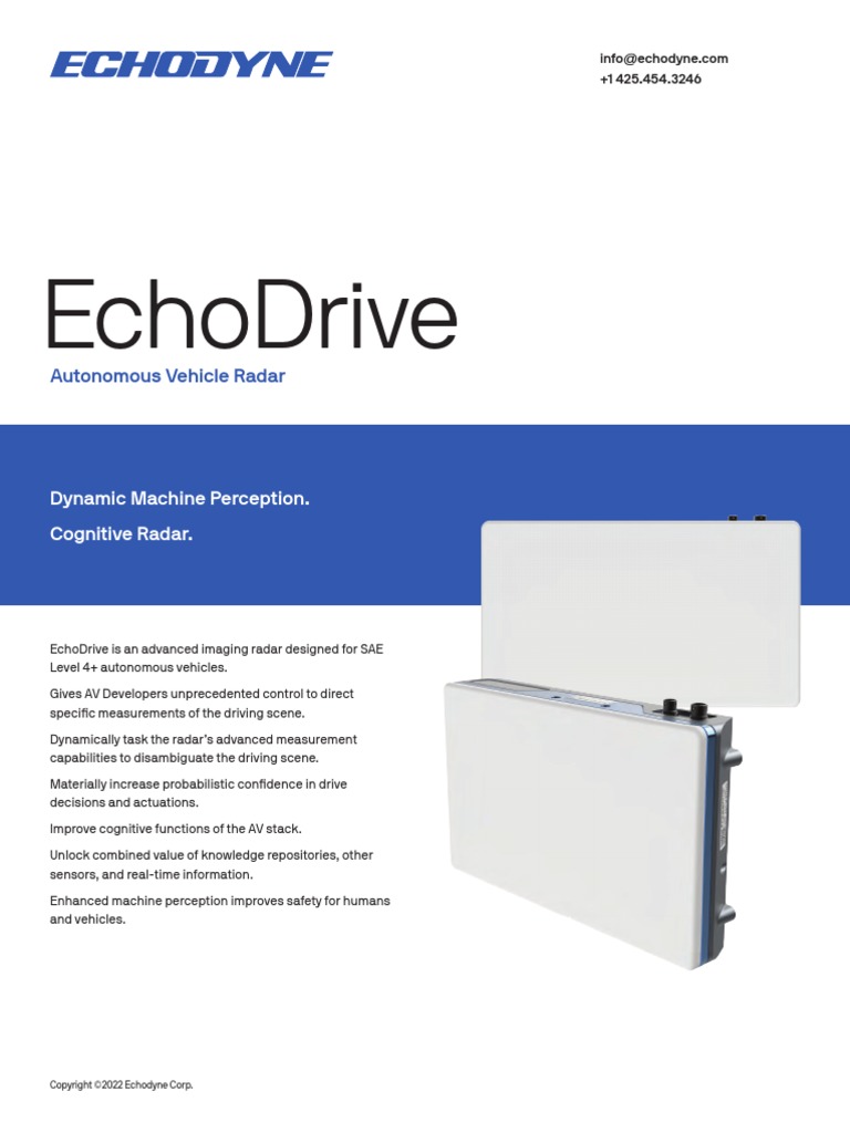 Echodrive 22m1a PDF | PDF | Radar | Telecommunications Engineering