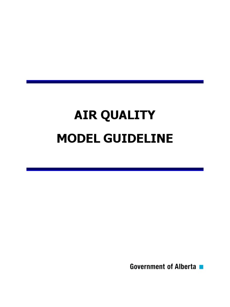 Air Quality Model Guideline | PDF | Parts Per Notation | Air Pollution