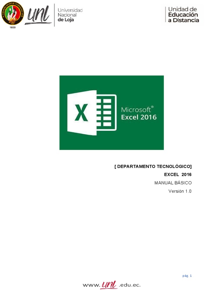 Manual de Excel | PDF | Microsoft Excel | Microsoft