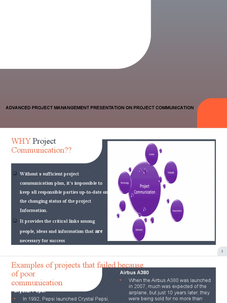 Project Communication Presentation | PDF