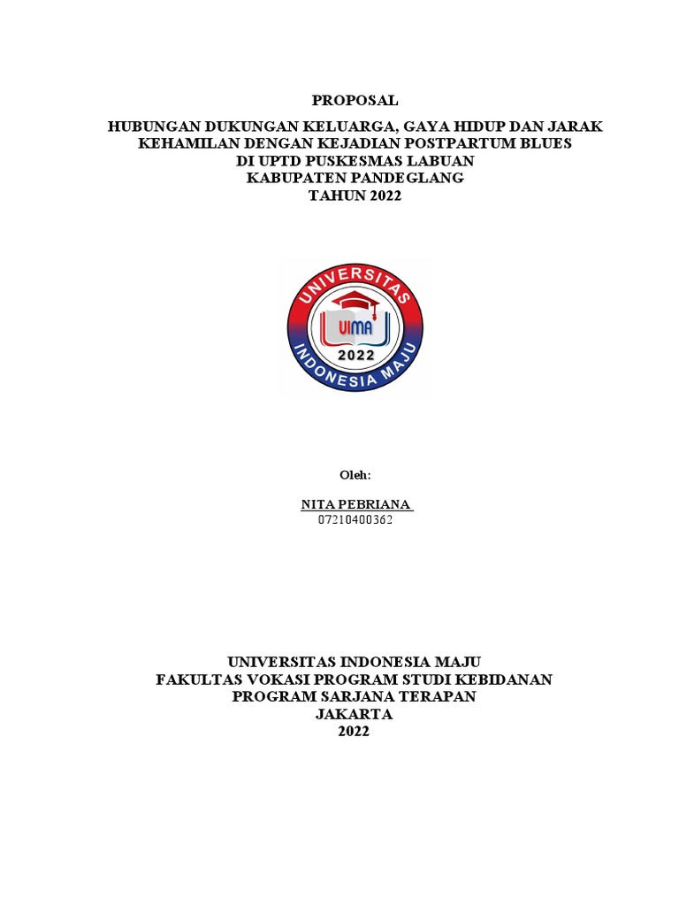 Revisi PROPOSAL BAB 1 - 4 NITA SIDANG PROPOSAL | PDF